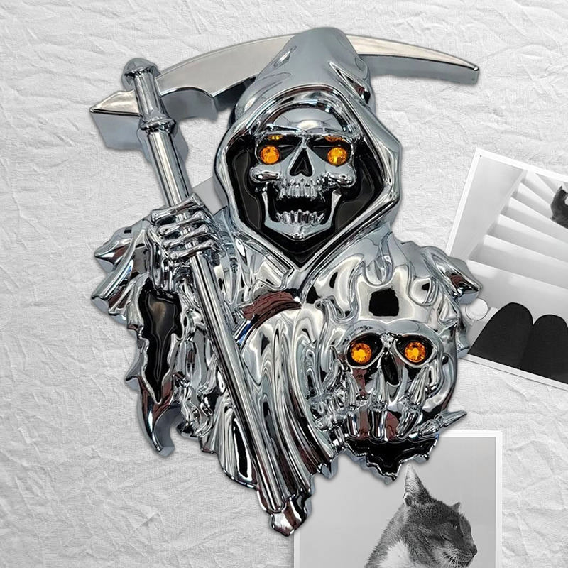 Grim Reaper 3D Peel and Stick Car Decal Emblem – genowl
