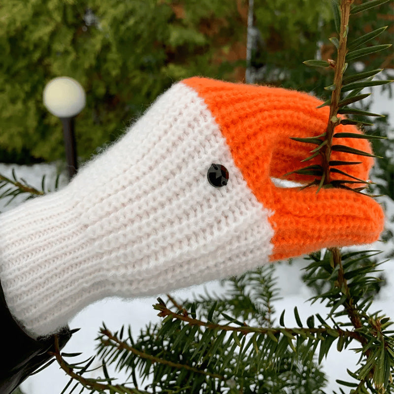 Funny Crochet Goose Mittens – genowl