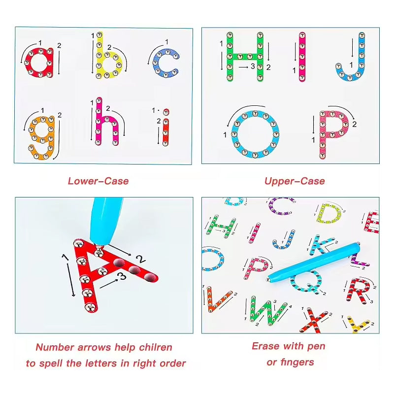2-in-1 Double Sided Magnetic Alphabet Edition – genowl
