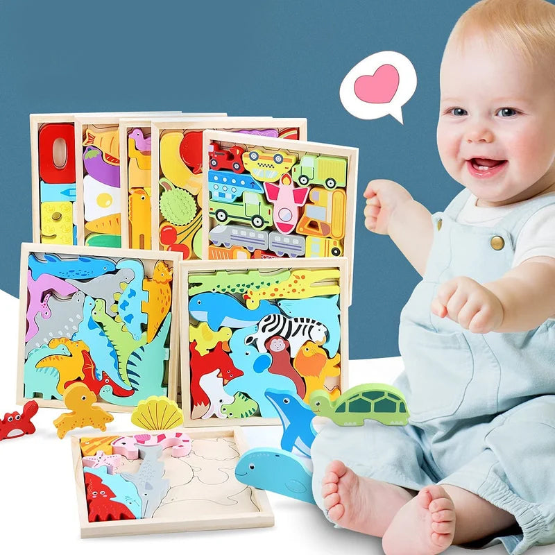 Wooden Animal Block Puzzle – genowl