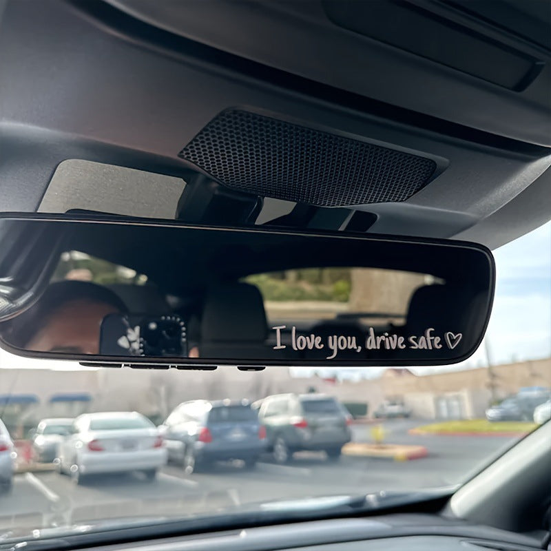 I Love You Driving Safe Mirror Sticker – genowl
