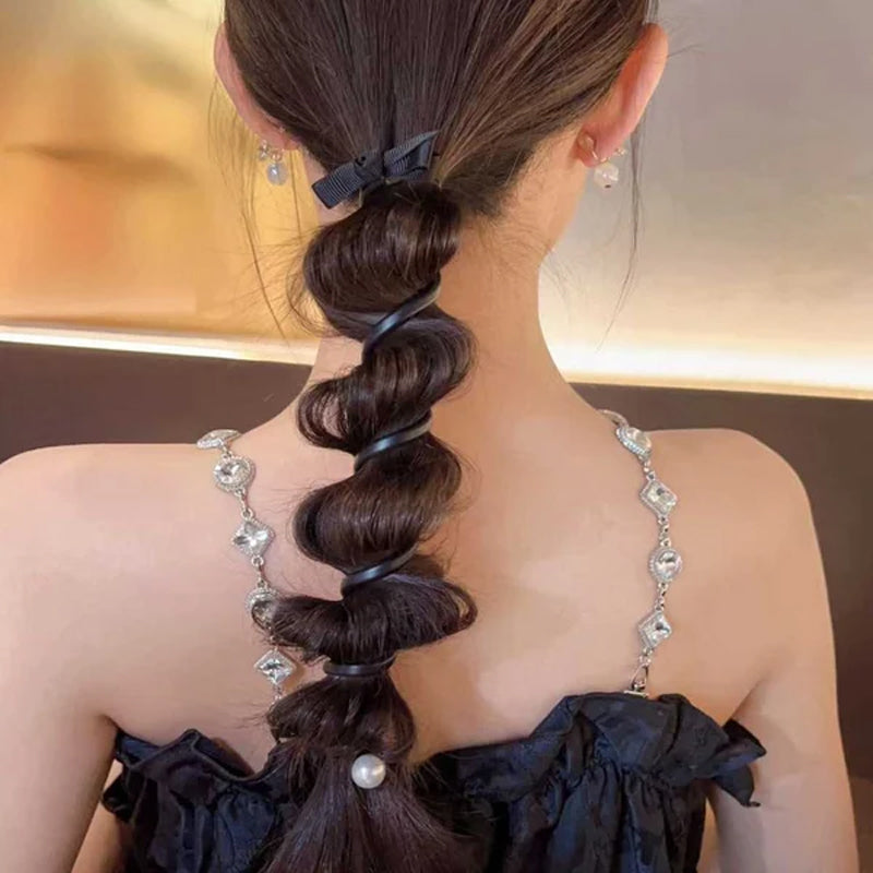 Bowknot Braided Telephone Wire Hair Bands – genowl