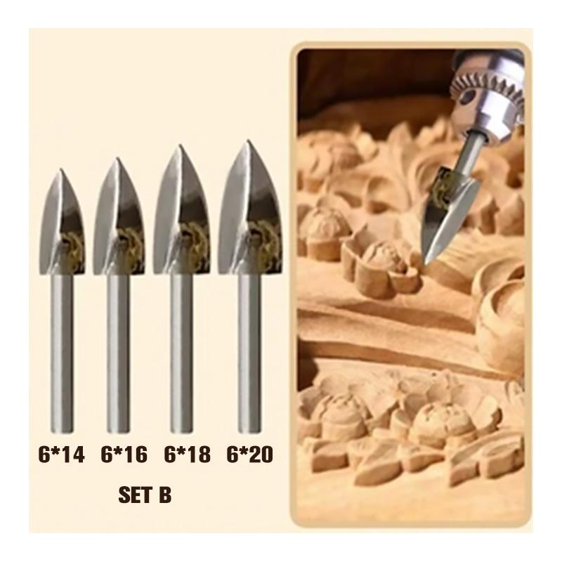 Wood Carving & Engraving Drill Bit Set – genowl