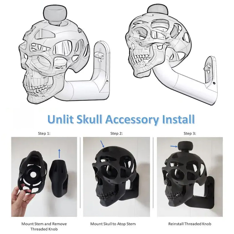 3D Skull Helmet Display Package Bracket – genowl